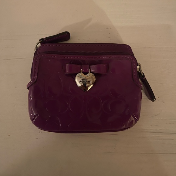 Coach | Bags | Coach Purple Wallet | Poshmark